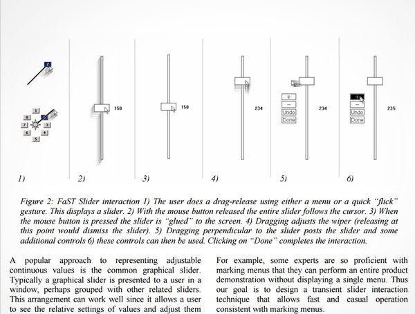 FaST Sliders: Integrating Marking Menus and the Adjustment of ...