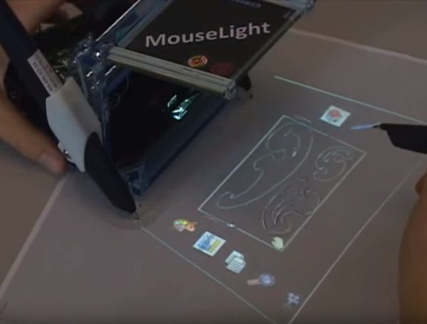 MouseLight: Bimanual interactions on digital paper using a pen and a ...