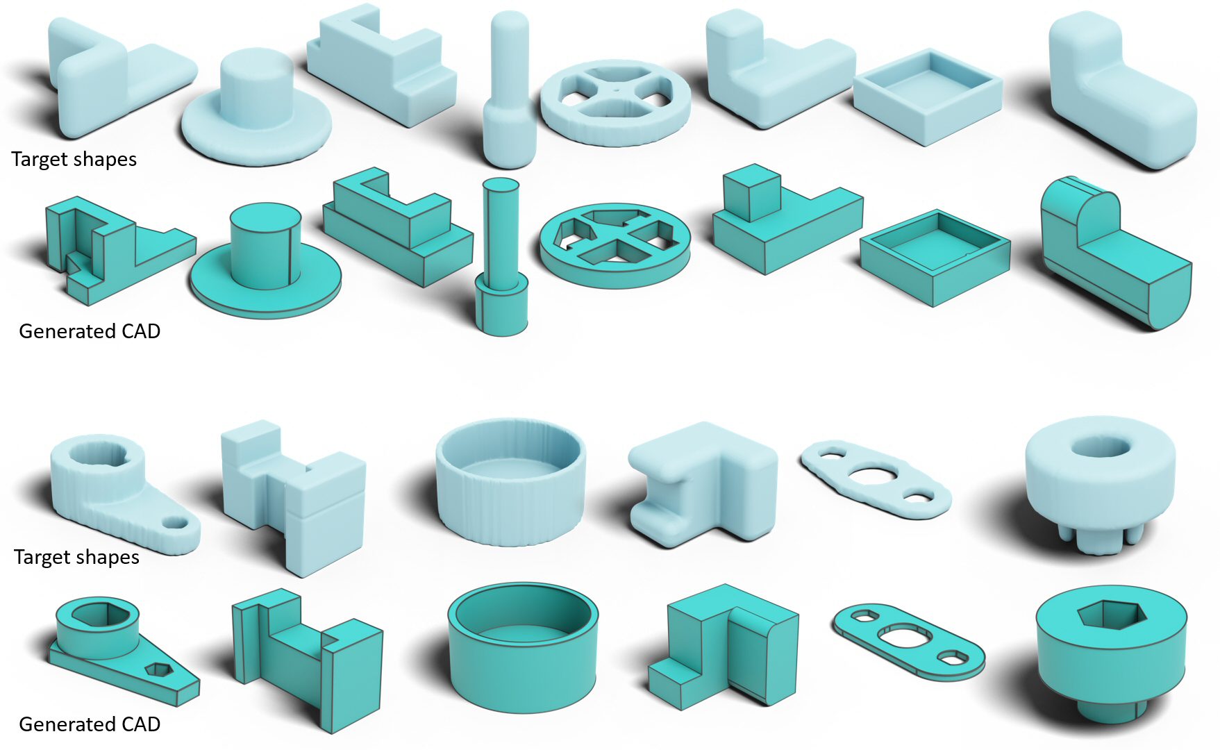 Reconstructing editable prismatic CAD from rounded voxel models